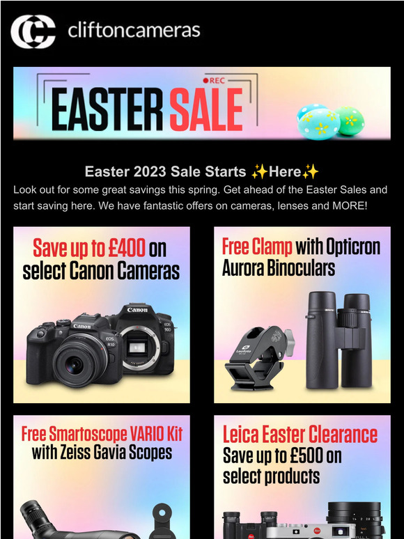 Clifton Cameras: 🐇 Easter Sales Start HERE | Milled