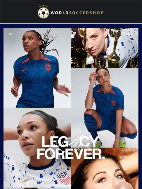 World Soccer Shop: LEGACY FOREVER. Introducing the 2023 Nike USWNT Kits ...