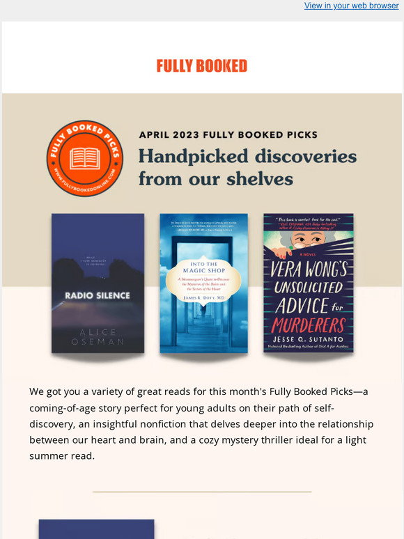 Fully Booked: Our Recommended April Reads | Milled