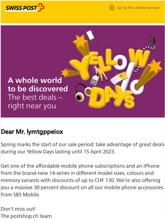 Postshop: Yellow Days: A whole world to be discovered | Milled