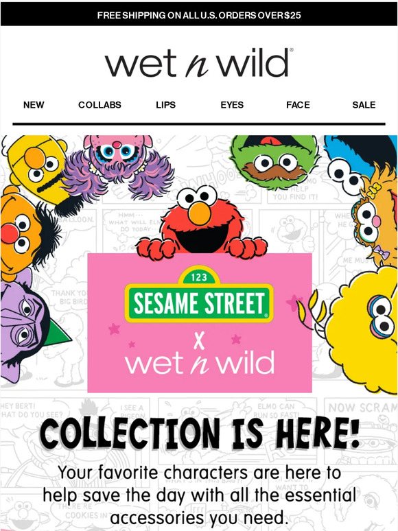 wet n wild: Save the Day with Sesame Street x wet n wild® | Milled