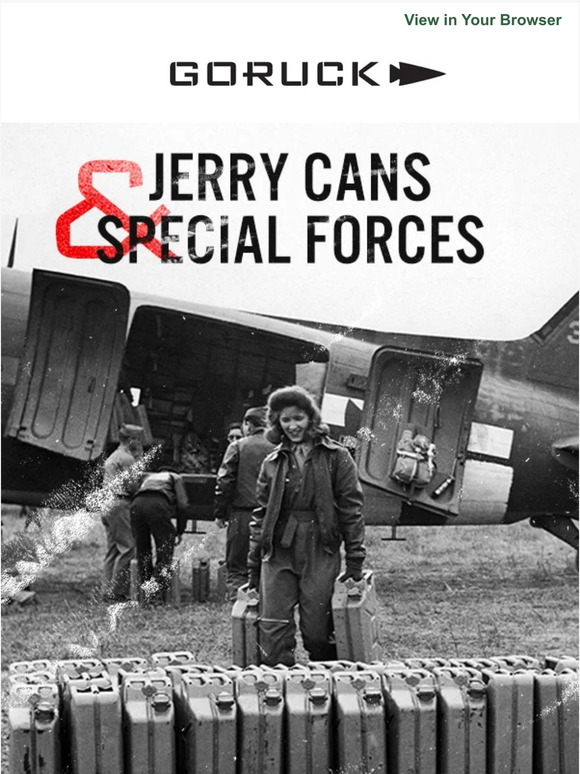 GORUCK: The Meaning Behind the Weight of a Jerry Can | Milled