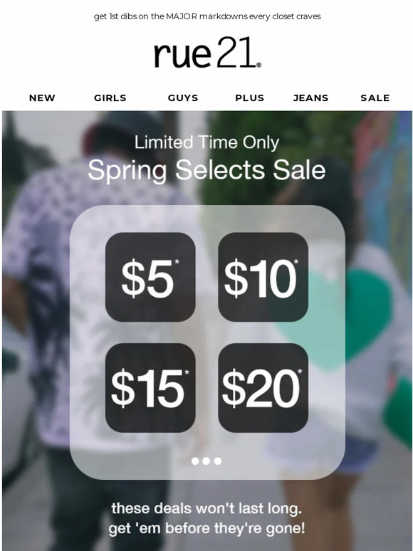 rue21: 🤯 $5 DEALS start now | Milled