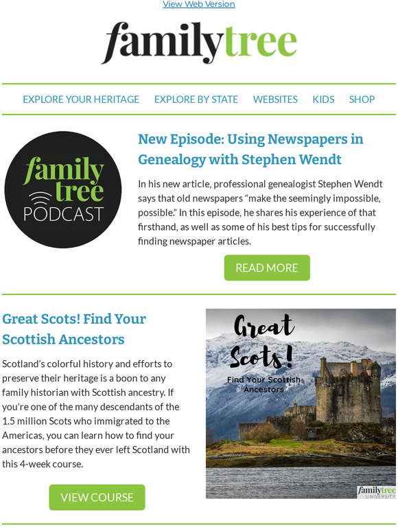Family Tree Magazine: New Episode: Using Newspapers in Genealogy with ...