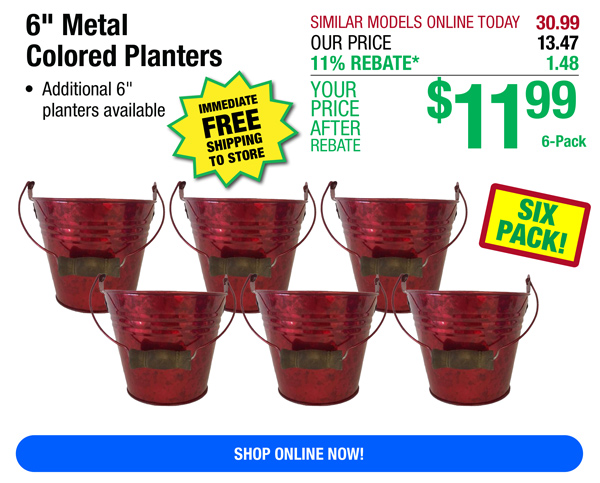 Menards: 6-Pack Metal Planters UNDER $10 | Milled