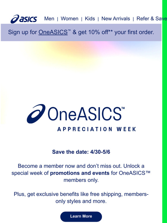 ASICS: Join in on a week of exclusive promotions and events! | Milled