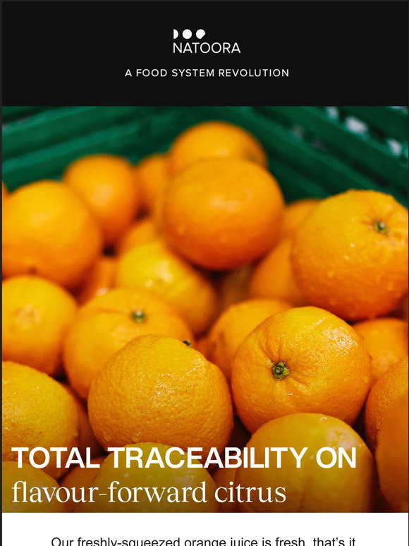 Natoora: Fresh Orange Juice. That’s it. | Milled