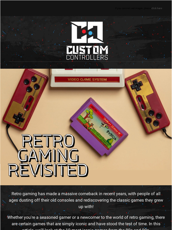 Custom Controllers: 👾 10 Most Iconic Games from the 90's! | Milled
