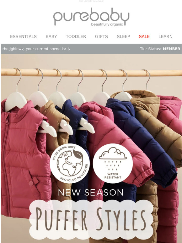 Purebaby: NEW IN | Puffer Styles! | Milled