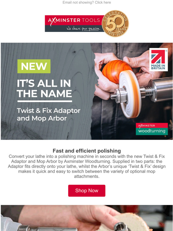 Axminster Tools: New! Twist & Fix | Milled