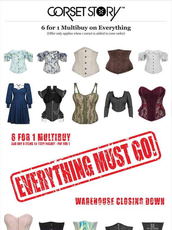 Corset Story: 35 x All New Corsets - 6 for 1 SALE - Check Out the New ...