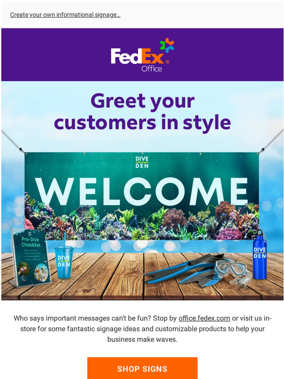 FedEx: Show them the way with signs from FedEx Office | Milled