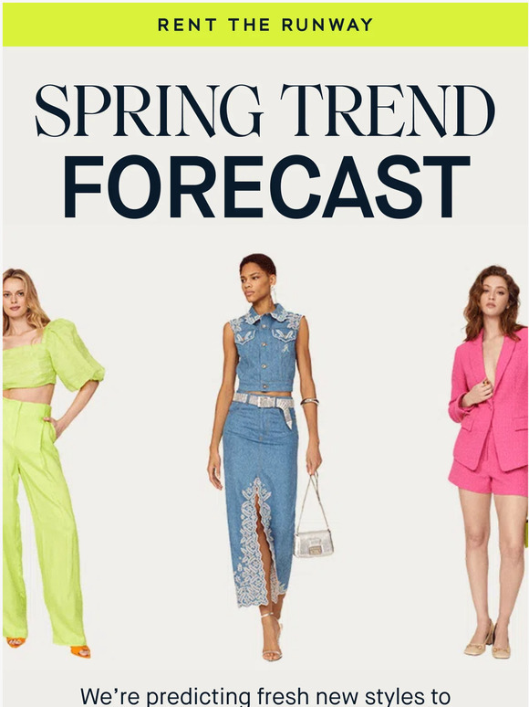 Rent the Runway: 5 Fresh Trends For Spring 🌸 | Milled