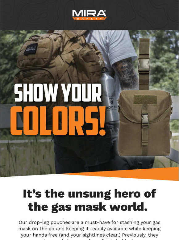 MIRA Safety: Stash Your Gas Mask: New Drop-Leg Pouches! | Milled
