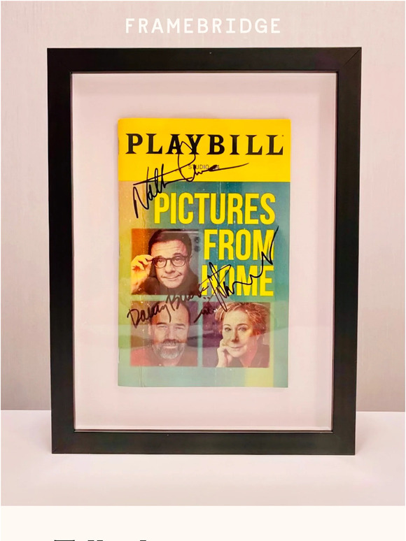 Framebridge: Things you can Framebridge: Broadway edition | Milled