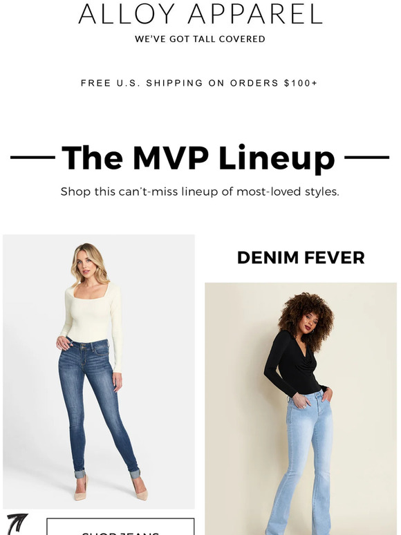 Alloy Apparel: Meet our Tall Girl MVP’s! | Milled