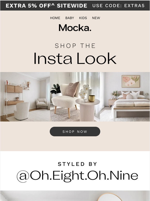 Mocka: Shop Top Instagram Looks + Take 5% off^ Sitewide | Milled