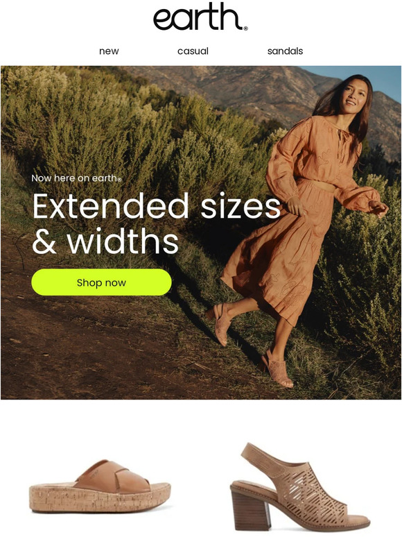 Earth Shoes: Here on earth: Extended widths & sizes | Milled
