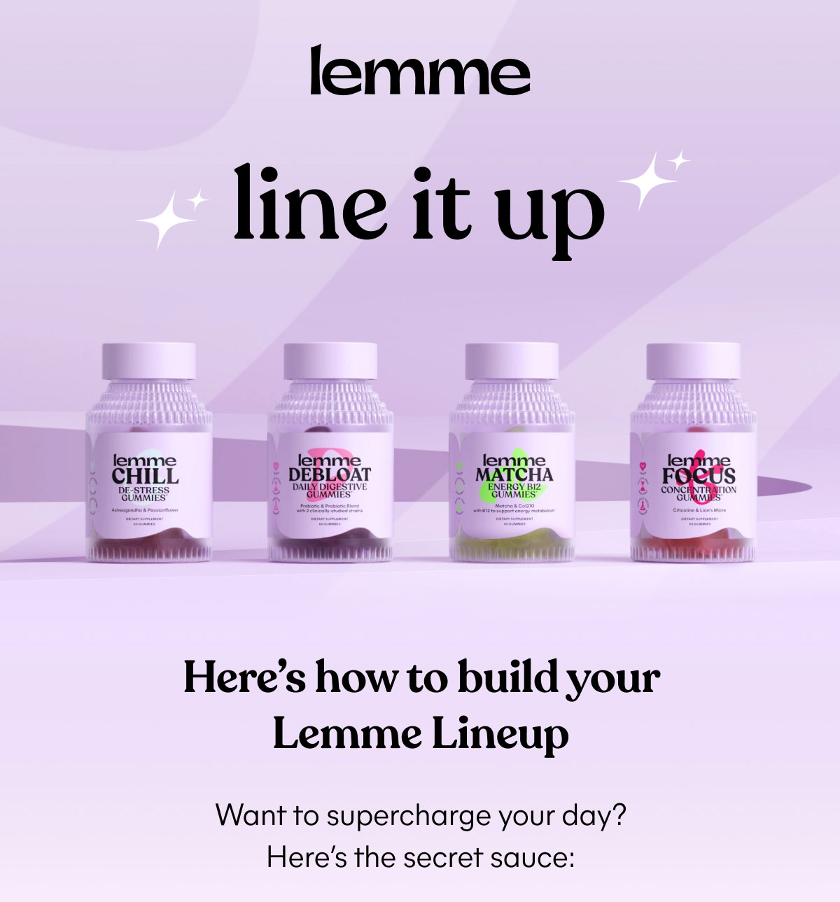 Lemme: Customize your supplement lineup | Milled