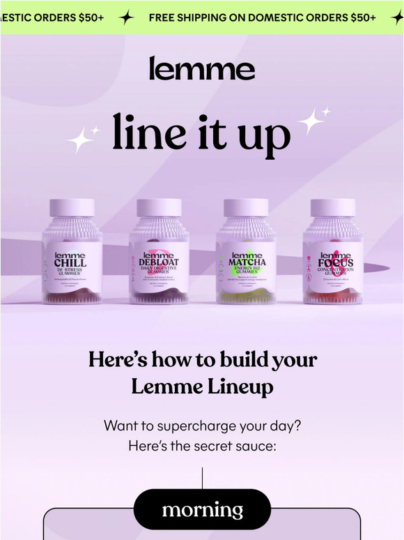 Lemme: Customize your supplement lineup | Milled