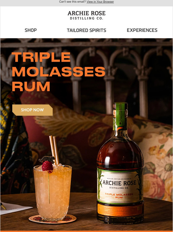 Archie Rose: NEW Triple Molasses Rum - Now On Sale | Milled
