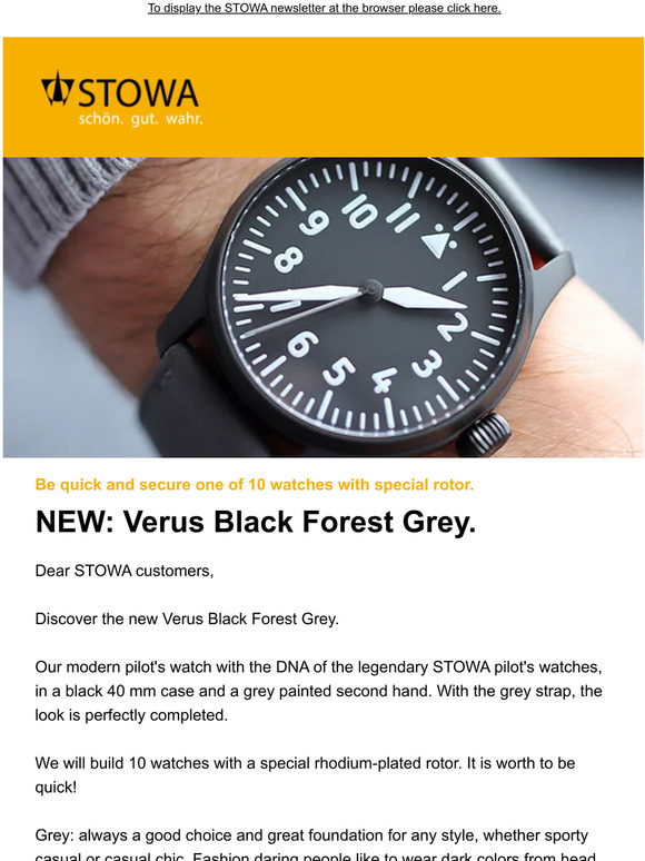 Stowa: Discover the new Verus Black Forest Grey! | Milled