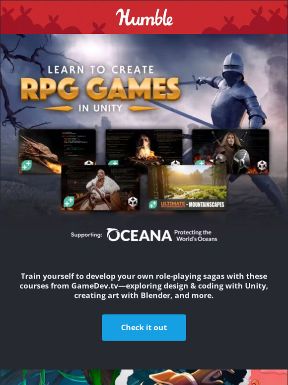 Humble Bundle: Learn to create RPGs in Unity | Milled