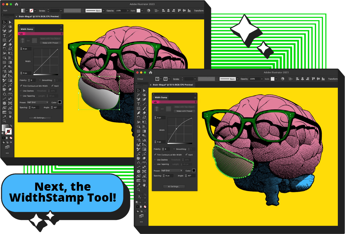 Astute Graphics: How to make a linocut effect in Illustrator 🧠 | Milled