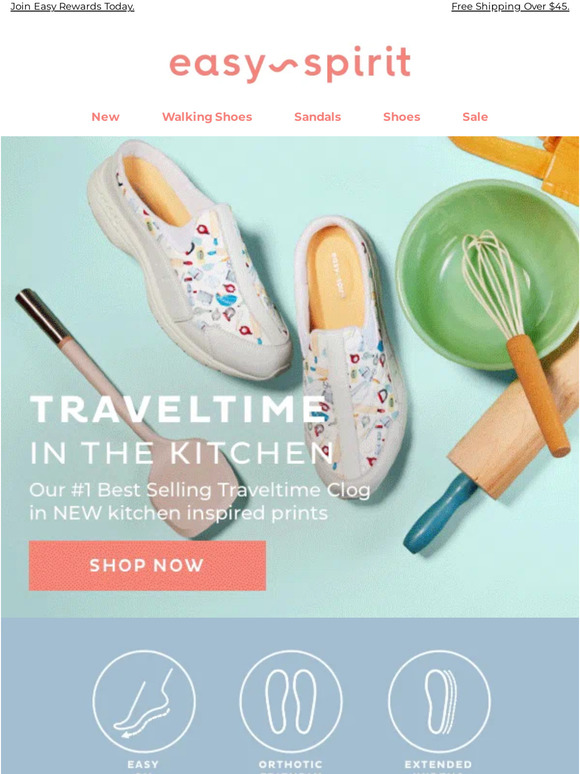 Easy Spirit: LIMITED EDITION Traveltime Clogs | Milled