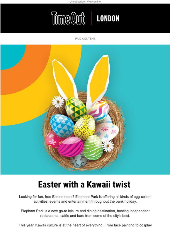 Time Out: Fun, free activities for everyone this Easter at Elephant ...