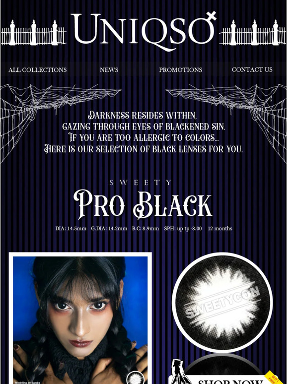 UNIQSO: 🖤Discover the Charm of Black Contact Lenses: Buy 1, Get 1 Free ...