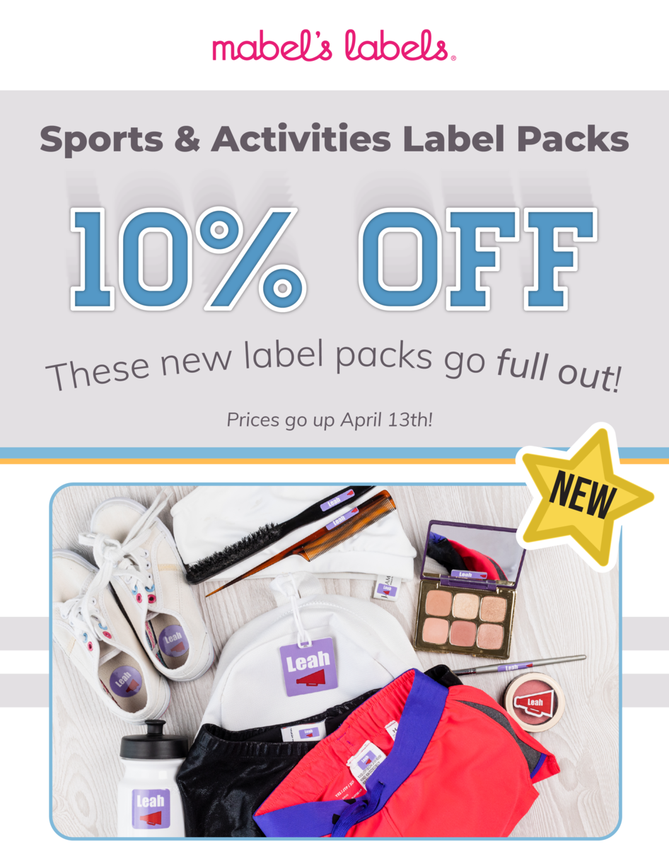 Mabel's Labels: 10% Off: Sports & Activities Label Pack | Milled