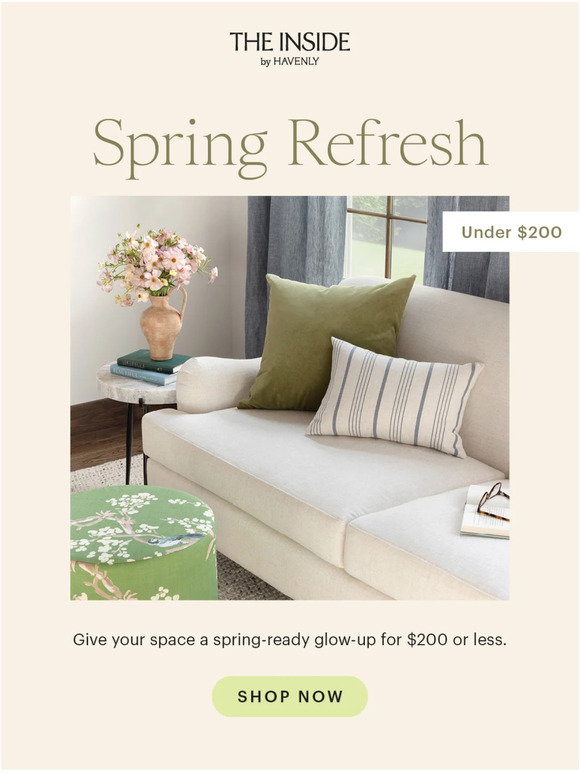 The Inside: Spring refresh for $200 or less | Milled