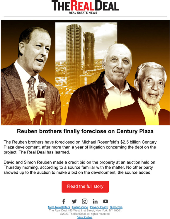 The Real Deal: BREAKING: Reuben brothers finally foreclose on Century ...