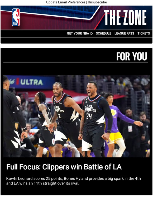 NBA Store: Full Focus: Clippers win Battle of LA | The Fast Break ...