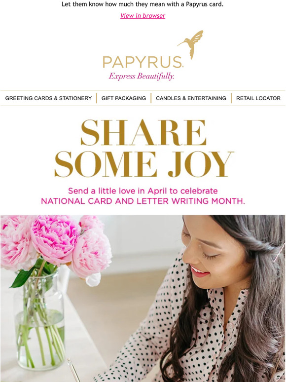 Papyrus: Stock up on the perfect cards for National Card and Letter ...