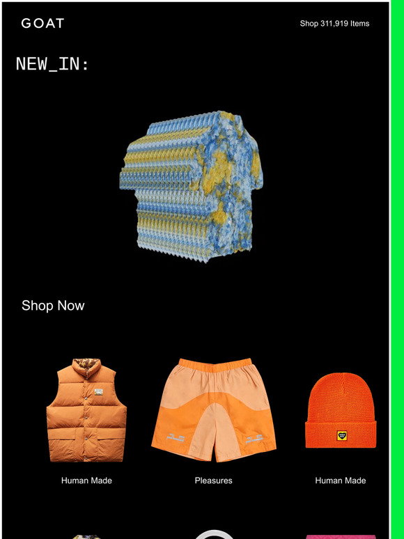 GOAT: [SEED] NEW IN: Human Made, Marine Serre, Versace and more | Milled