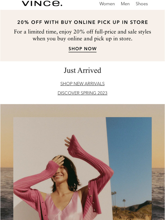 Vince.: Take 20% Off Everything | Milled