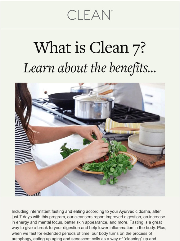 Clean Program: What is Clean 7? Learn about the benefits... | Milled