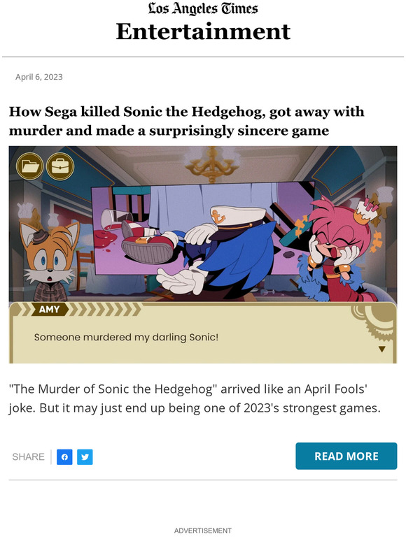 Los Angeles Times: How Sega killed Sonic the Hedgehog | Milled
