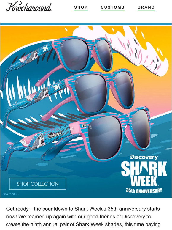 Knockaround: 🦈 Shark Week 2023 Collection | Available Now! | Milled