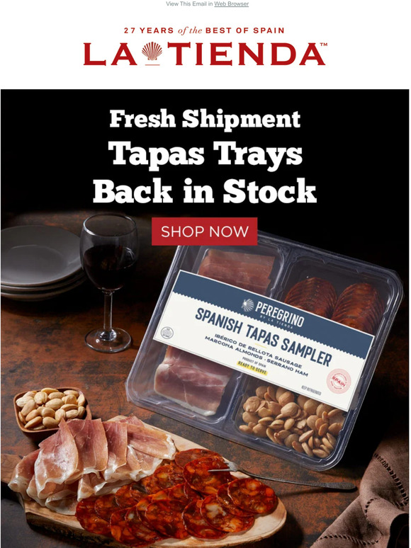 La Tienda: Tapas Tray Samplers Back in Stock! Limited Availability | Milled