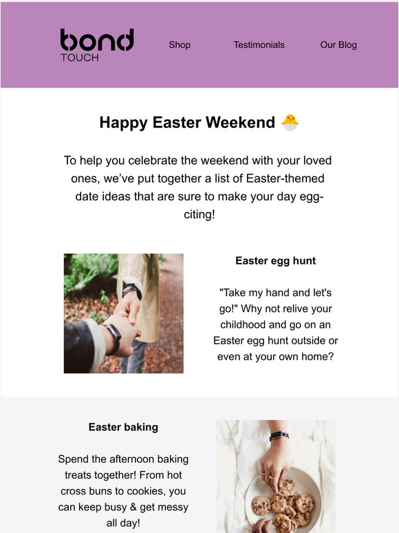 Bond Touch: 4 Easter Date Night Ideas that are a must try! 🐣 | Milled