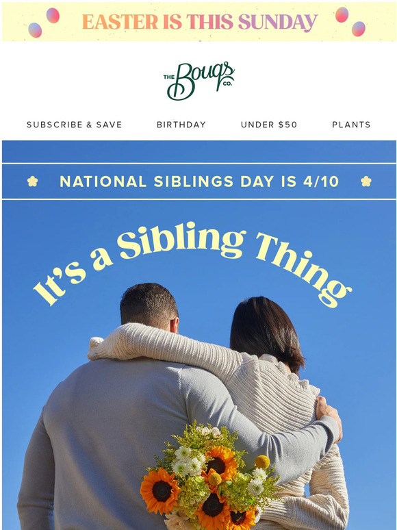 bouqs: National Siblings Day Gift Guide 👯 | Milled