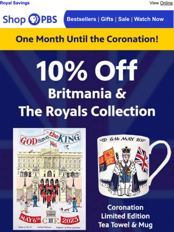 Shop.PBS.org: Coronation Countdown! | Milled