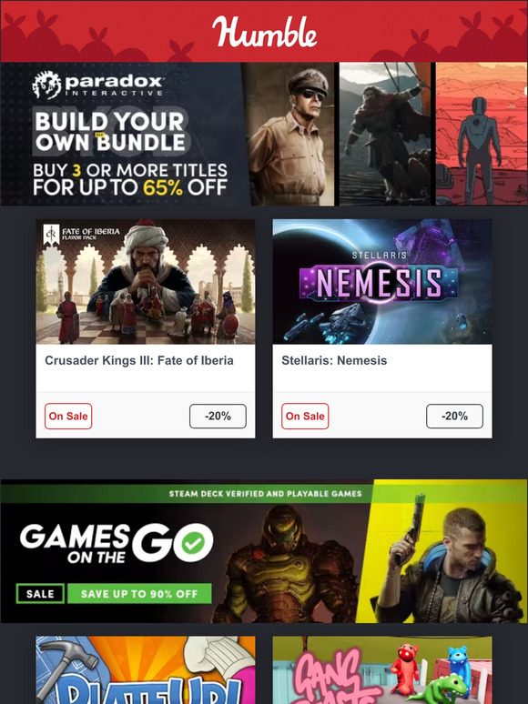 Humble Bundle: Save big in our Paradox DLC Build Your Own Bundle, Games ...