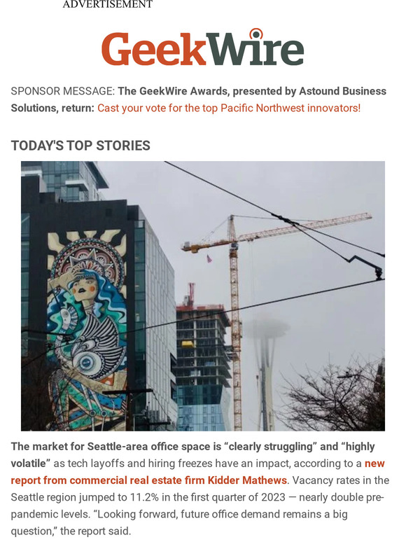 GeekWire: Seattle-area office market 'clearly struggling' | Robocall ...
