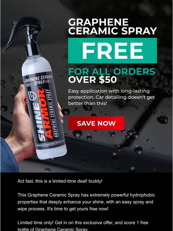 Shine Armor: There's 1 Graphene Ceramic Spray bottle free for buddy 😎 ...