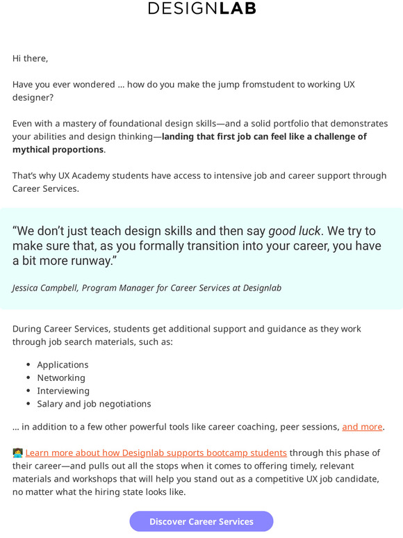 Designlab: 🚀 Accelerate your UX journey with Career Services | Milled