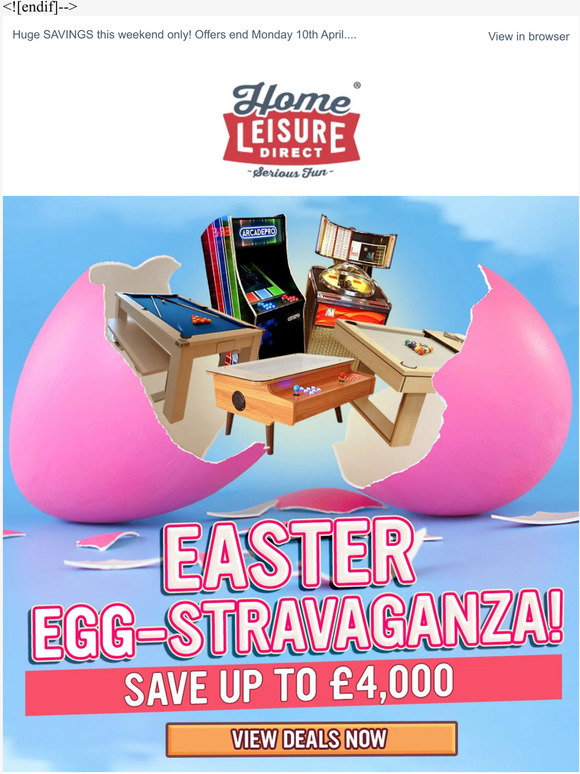 Home Leisure Direct: Our Easter Eggstravaganza DEALS are here! Save up ...